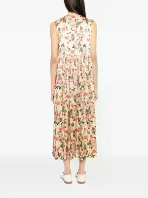 A TENTATIVE ATELIER Floral Printed Button Dress