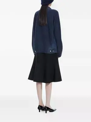 JNBY Denim-patchwork Cardigan