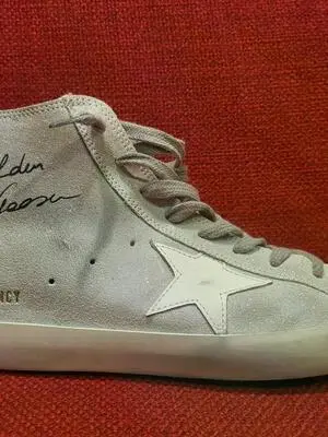 GOLDEN GOOSE Francy Classic Glitter-effect Sneakers - Silver