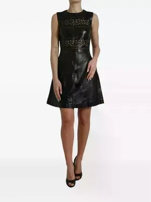 Valentino Garavani Laser-cut Mini Dress - Black