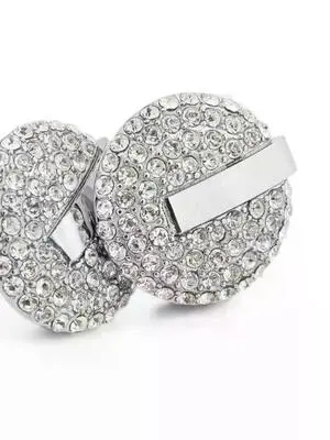 TRUSSARDI Crystal-embellished Circular Earrings