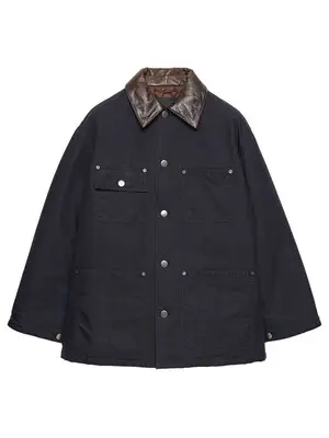 Prada Medium Technical Cotton Down Jacket - Black