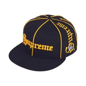 Supreme Piping Script New Era 'navy - Blue