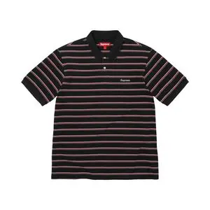 Supreme Stripe Polo - Black