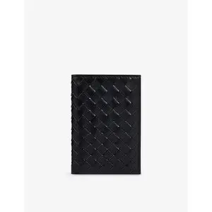 Sandro Braided Leather Wallet - Black