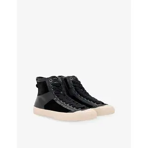 ALLSAINTS Numont Leather And Suede Trainers - Black