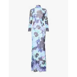 RAT AND BOA Cova Sheer Maxi Dress - Multi