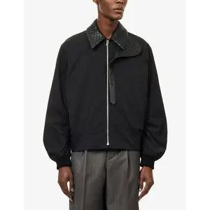 Bottega Veneta Intrecciato Contrast-collar Soft-shell Jacket