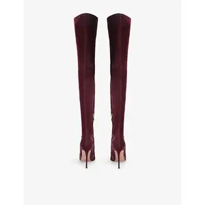 Steve Madden Pegasus Faux-leather Heeled Over-the-knee Boots