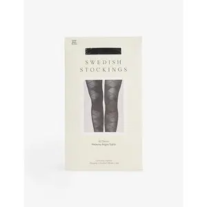 Swedish Stockings Rebecka Argyle Tights - Black
