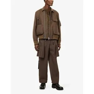 Sacai Belted Wool Trousers