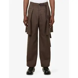 Sacai Belted Wool Trousers