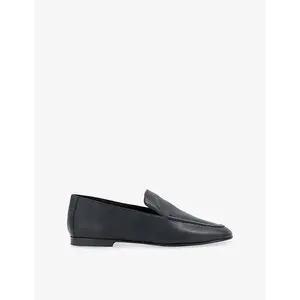 DUNE Gurl Leather Loafers - Black Leather