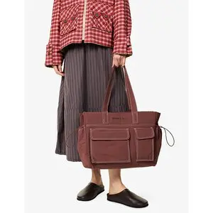 DAMSON MADDER Eliza Nylon Tote Bag - Choc