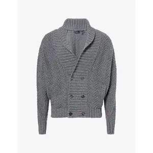 Dunhill Donegal Shawl-collar Cashmere Cardigan