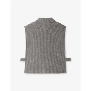 Sandro Zipped Trucker Wool Collar - Grey