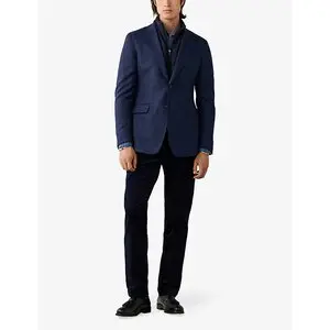 HACKETT  Checked Detachable-bib Wool-blend Blazer