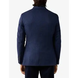HACKETT  Checked Detachable-bib Wool-blend Blazer