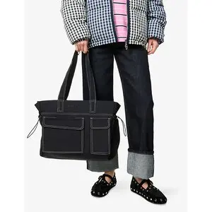 DAMSON MADDER Eliza Nylon Tote Bag - Black