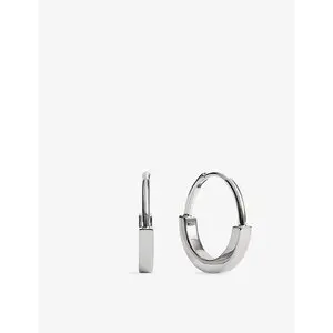 Monica Vinader Mv Linear™ Small 925 Sterling Hoop Earrings - Silver