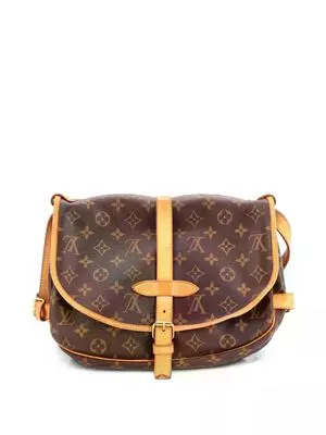 LOUIS VUITTON Saumur Handbag Monogram Canvas 30 Crossbody Bag