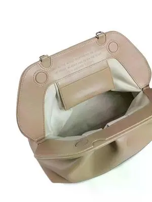 THEMOIRE Bios Ruched Clutch Bag - Neutrals