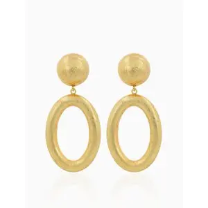 LOTT. GIOIELLI Oval Hoop Earring Gabriella - Gold