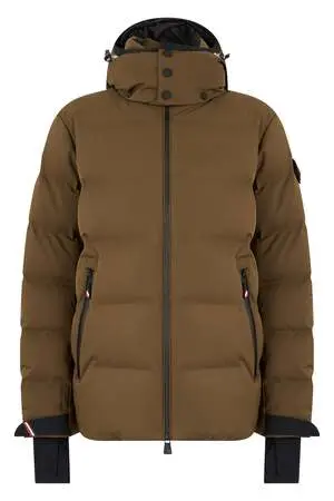 Moncler Padded Hooded Winter Jacket - Brown