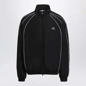 Balenciaga Cotton-blend Zip-up Sweatshirt - Black