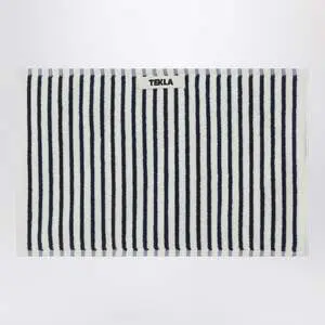 TEKLA Striped Guest Towel For Him - Blue