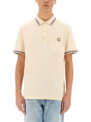 Valentino Garavani Regular-fit Cotton Polo Shirt With Vlogo Patch