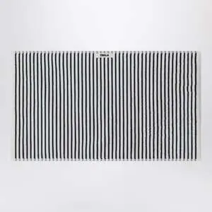 TEKLA Mini White Striped Towel 50x90 - Blue