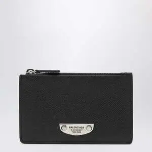 Balenciaga Le City Uptown Mini Coin Purse In Calfskin - Black