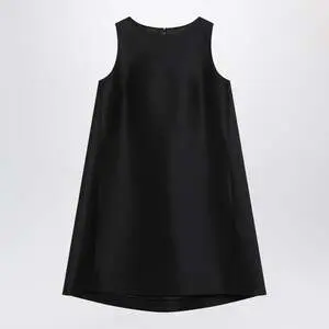 Balenciaga A-line Wool-silk Mini Dress - Black