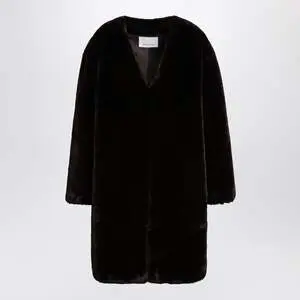 THE FRANKIE SHOP Faux-fur Coat - Brown