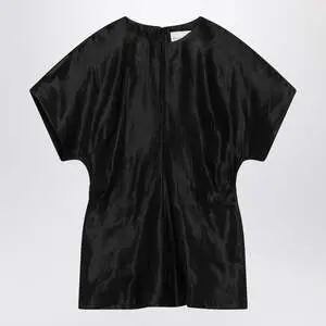 Loulou De Saison Linen & Silk T-shirt - Black