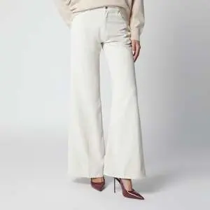 HAIKURE Velvet Cotton Mini Tapered Trousers - White