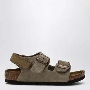 BIRKENSTOCK Milano Mini Suede Sandal - Beige