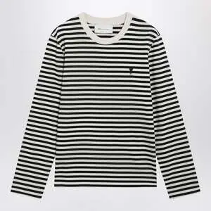 AMI Paris De Coeur Striped T-shirt