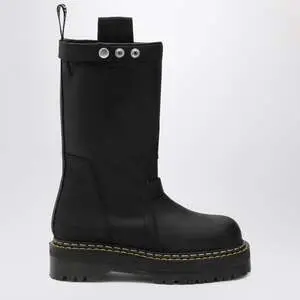 DR. MARTENS X RICK OWENS Quad Sole Pull-on Mini High-top Boots - Black