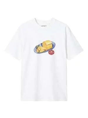 Carhartt Work In Progress Graphic Crew Neck T-shirt In Organic Cotton Single Jersey - White