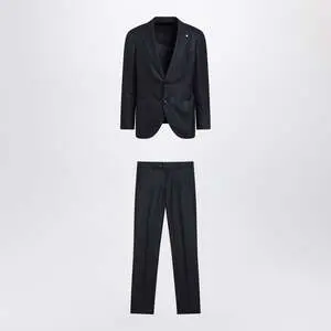 LUIGI BIANCHI Single-breasted Wool Suit - Blue