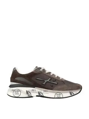 Premiata Low-top Mesh And Suede Sneaker - Nero