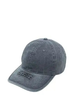 MAISON MARGIELA Logo Embroidered Denim Baseball Cap