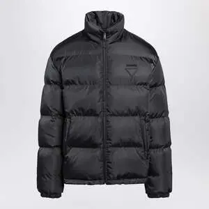 Prada Smoke Re-nylon Down Jacket - Grey