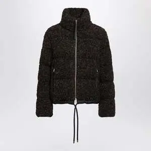 Moncler Bouclé Mini Jacket With Contrast Trim