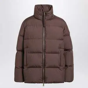 Moncler Vivantesse Short Down Jacket - Brown