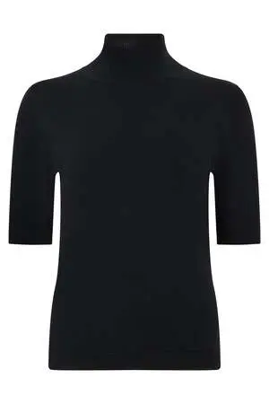 MAX MARA 's Max Mara High-Collar Short-Sleeve Wool Sweater