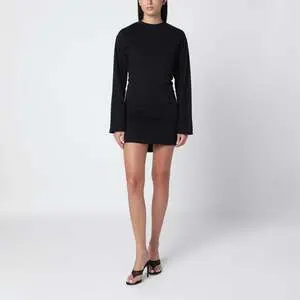 LII Cotton Mini Dress - Black