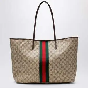 Gucci Large Tribeca Shopping Tote In Gg Canvas - Multicolor